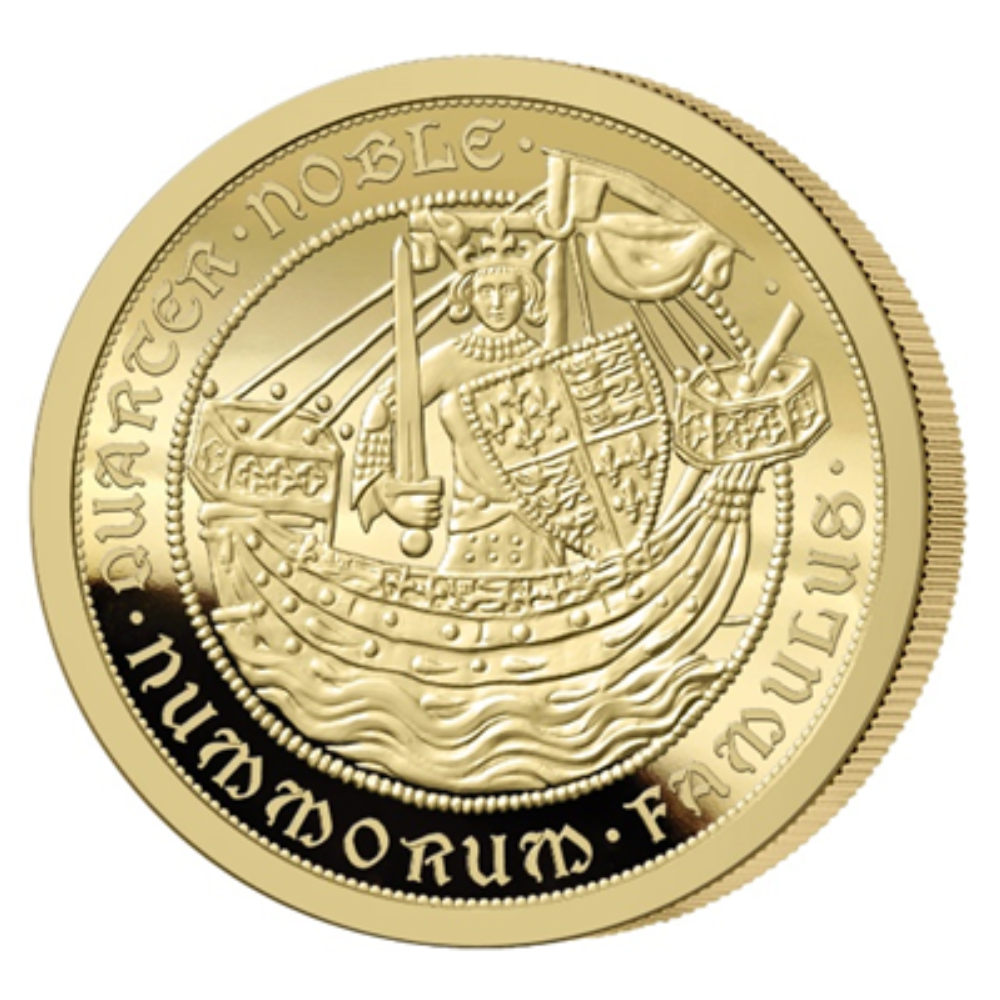 PCGS-Graded One Noble 2021 24k Gold 1/4oz Coin | Rosland Gold