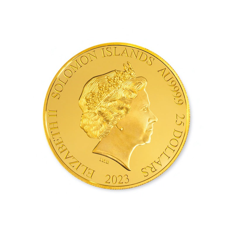British Museum Lewis Chessmen - The Bishop - 1/4 oz Gold Coin 2023 ...
