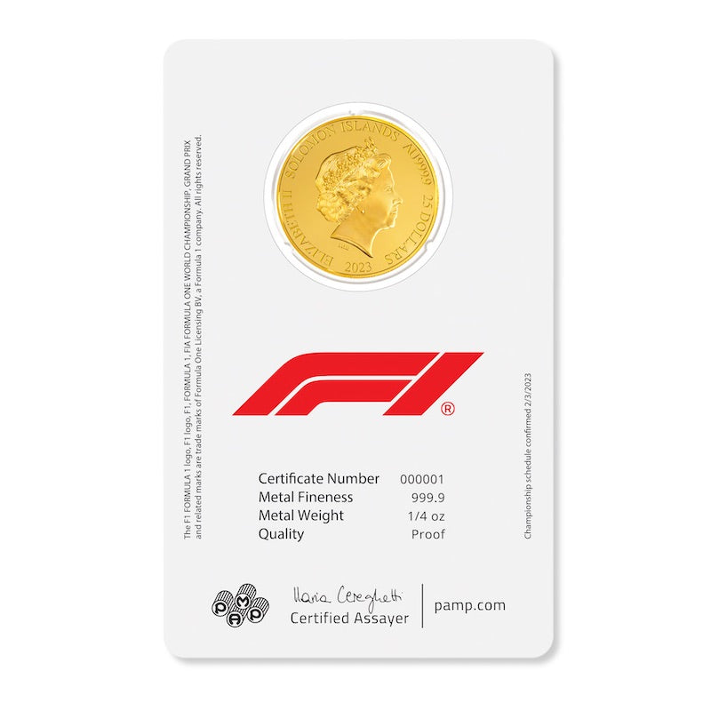 Formula 1® 2023 Championship 1/4 oz Gold Coin Rosland Exclusive ...