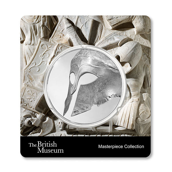 British Museum Greek Helmet (coin #1) SILVER 1.5oz | Rosland Gold