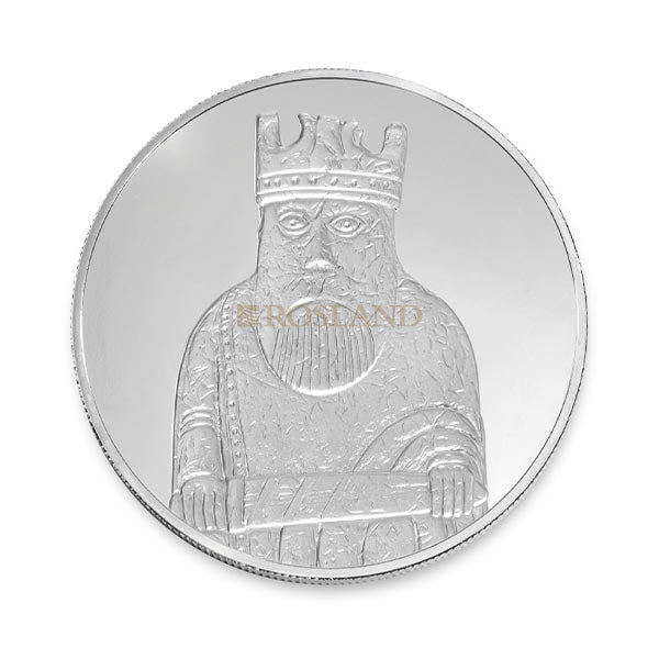 British Museum Lewis Chessmen - The King 2.5oz Silver Coin PAMP ...