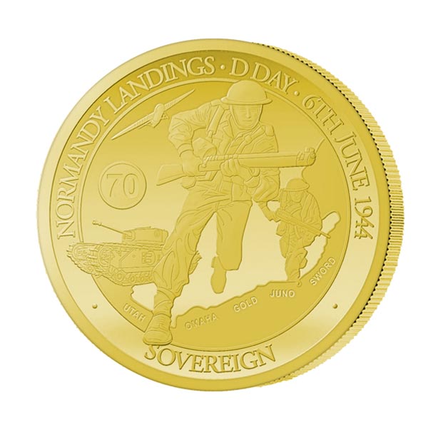 PCGS-graded D-Day Limited Edition Sovereign in Box | Rosland Gold
