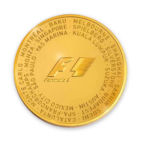F1 Pair Gold & Silver 5oz Coins in Carbon Box | Rosland Gold