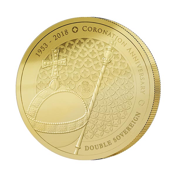 Coronation Orb & Sceptre Sovereign Set of 4 | Rosland Gold