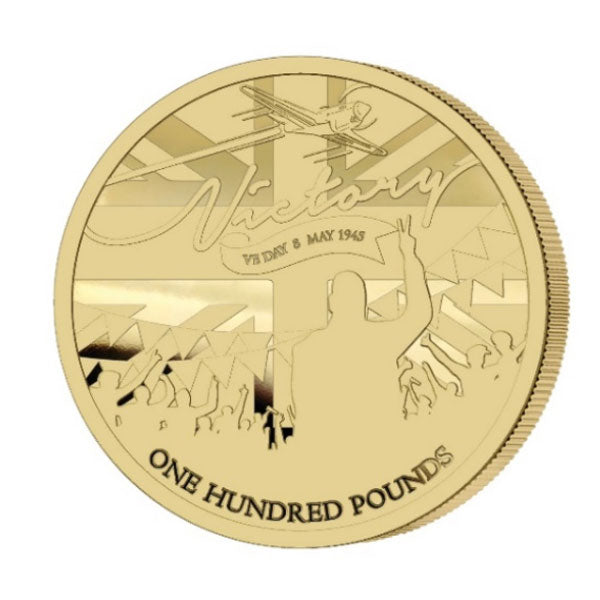 PCGS-graded VE Day Limited Edition 1oz Proof in Box | Rosland Gold